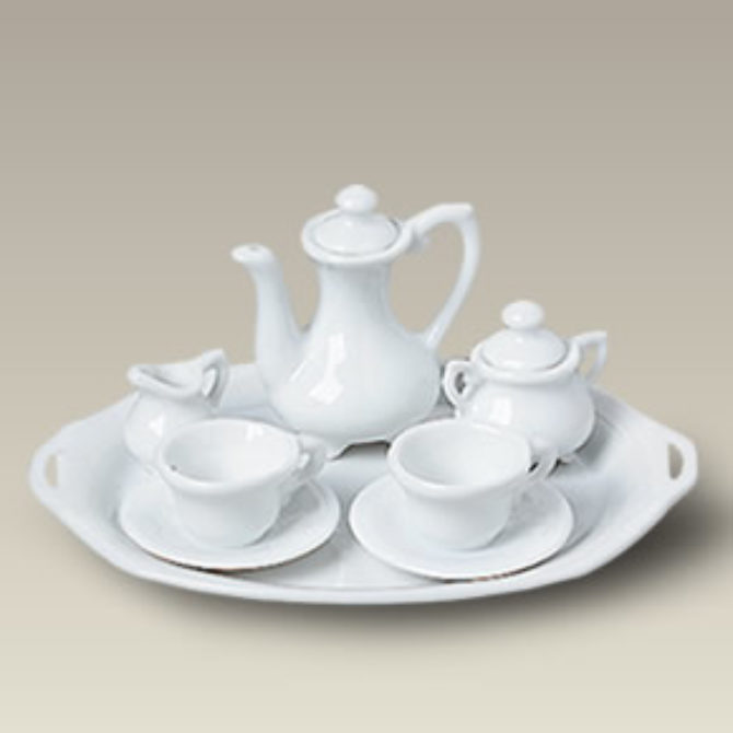 Porcelain Doll House Miniature Tea Set - The Teapot Shoppe, Inc.